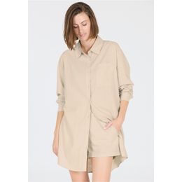 ENDURANCE ATHLECIA Jerseykleid ATHLECIA "Resort", Damen, Gr. 46, EURO-Gr&ouml;&szlig;en, beige (hellbeige), 55% Leinen, 45% Viskose, unifarben, lang, ohne Ausschnitt, Kleider Jerseykleid, im eleganten und atmungsaktiven Design