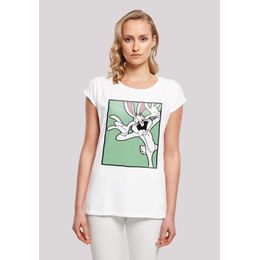 T-Shirt F4NT4STIC "Looney Tunes Bugs Bunny Funny Face", Damen, Gr. 4XL, wei&szlig;, Obermaterial: 100% Baumwolle, regular fit, Rundhals, ohne B&uuml;ndchen, Shirts T-Shirt, Print