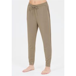 ENDURANCE ATHLECIA Sweathose ATHLECIA "Jacey", Damen, Gr. 38, EURO-Größen, beige, 51% Polyester, 44% Modal, 5% Elasthan, unifarben, lang, Hosen, aus weichem Modalmix