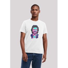 T-Shirt F4NT4STIC "TV Times Jeremy Beadle 1982 Pop Art", Herren, Gr. L, weiß, Obermaterial: 100% Baumwolle, regular fit, Rundhals, ohne Bündchen, Shirts, Premium Qualität