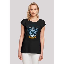 T-Shirt F4NT4STIC "Harry Potter Ravenclaw Crest", Damen, Gr. 4XL, schwarz, Obermaterial: 100% Baumwolle, regular fit, Rundhals, ohne Bündchen, Shirts, Print