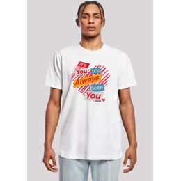 T-Shirt F4NT4STIC "Sex Education It's Always You Netflix TV Series", Herren, Gr. L, weiß, Obermaterial: 100% Baumwolle, regular fit, Rundhals, ohne Bündchen, Shirts, Premium Qualität