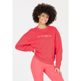 ENDURANCE ATHLECIA Sweatshirt ATHLECIA "Atkins", Damen, Gr. 34, rot, rot, 65% Polyester, 35% Baumwolle, meliert, unifarben, normal, Rundhals, Sweatshirts Sweatshirt, aus weichem und komfortablem Material