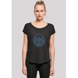 T-Shirt F4NT4STIC "Marvel Avengers Agent Of SHIELD", Damen, Gr. XS, schwarz, Obermaterial: 100% Baumwolle, regular fit, Rundhals, ohne B&uuml;ndchen, Shirts T-Shirt, Print