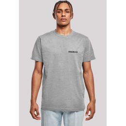T-Shirt F4NT4STIC "Bodenlos", Herren, Gr. M, grau (erdgrau), Obermaterial: 100% Baumwolle, regular fit, Rundhals, ohne B&uuml;ndchen, Shirts T-Shirt, Jugendwort 2022, slang