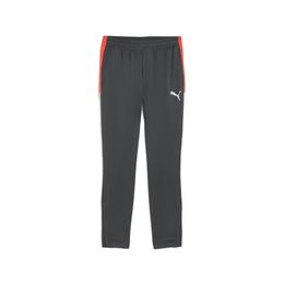 Sporthose Puma "individualLIGA Trainingshose Herren", Herren, Gr. S, Normalgrößen, shadow gray weiß glowing rot, Obermaterial: 100% Polyester, unifarben, regular fit, Hosen