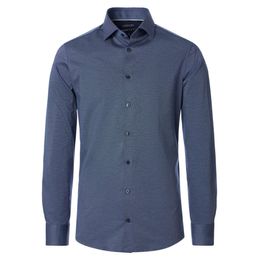 Businesshemd Venti "Venti Businesshemd kariert", Herren, Gr. 46, Normalgr&ouml;&szlig;en, blau (dunkelblau), 60% Baumwolle, 40% Polyester, kariert, schmal, Hemden