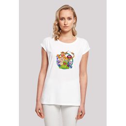 T-Shirt F4NT4STIC "Disney Die Muppets Kermit der Frosch Fozzie", Damen, Gr. 4XL, wei&szlig;, Obermaterial: 100% Baumwolle, regular fit, Rundhals, ohne B&uuml;ndchen, Shirts T-Shirt, Print