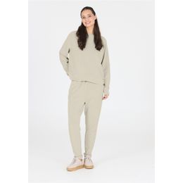 ENDURANCE ATHLECIA Sweathose ATHLECIA "Jacey", Damen, Gr. 34, EURO-Größen, grau (grau, beige), 51% Polyester, 44% Modal, 5% Elasthan, unifarben, lang, Hosen, aus weichem Modalmix