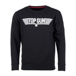 Sweater Top Gun "PP201019", Herren, Gr. 50M, schwarz, Obermaterial: 60% Baumwolle, 40% Polyester, Sweatshirts