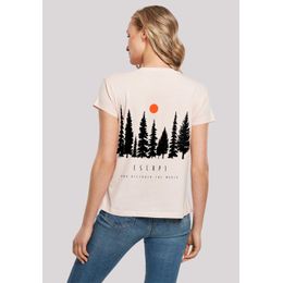 T-Shirt F4NT4STIC "Escape Discover the World Forest", Damen, Gr. L, rosa (pink), Obermaterial: 100% Baumwolle, oversize, Rundhals, ohne B&uuml;ndchen, Shirts T-Shirt, Discover the World