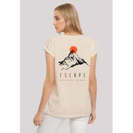 F4NT4STIC Damen T-Shirt "Escape Discover the World Mountain"sandwei&szlig;, Gr. M, Obermaterial: 100% Baumwolle, Shirts, Premium Qualit&auml;t, ESCAPE Collection