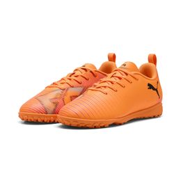 Puma Kinder Fußballschuh "FUTURE 8 PLAY TT Fußballschuhe Jugendliche", Gr. 37heat fire schwarz ravish orange pink, Obermaterial: Textil, Synthetik;