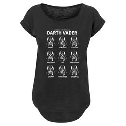 T-Shirt F4NT4STIC "Star Wars The Many s Of Darth Vader", Damen, Gr. L, schwarz, Obermaterial: 100% Baumwolle, regular fit, Rundhals, ohne B&uuml;ndchen, Shirts T-Shirt, Print