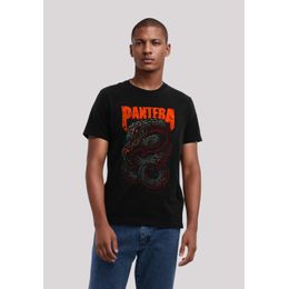 T-Shirt F4NT4STIC "Pantera Venomous Snake", Herren, Gr. L, schwarz, Obermaterial: 100% Baumwolle, regular fit, Rundhals, ohne Bündchen, Shirts, Premium Qualität