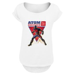 F4NT4STIC Damen T-Shirt "Black Adam Atom Smasher"wei&szlig;, Gr. S, Obermaterial: 100% Baumwolle, Shirts, Official Merch