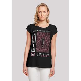 T-Shirt F4NT4STIC "Panic At The Disco Turn Up The Crazy", Damen, Gr. 4XL, schwarz, Obermaterial: 100% Baumwolle, regular fit, Rundhals, ohne Bündchen, Shirts, Premium Qualität