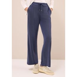 Culotte Cecil, Damen, Gr. L, Länge 30, urban dunkelblau, Stoff, 58% Modal, 42% Polyester, unifarben, loose fit lang, Hosen, High Waist