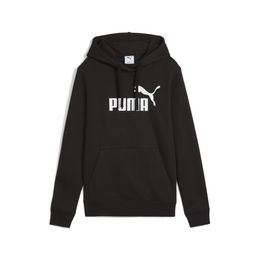 Hoodie Puma "Essentials No. 1 Logo Comfort Hoodie Damen", Damen, Gr. XXS, schwarz, Obermaterial: 66% Baumwolle, 34% Polyester; Kapuzenfutter: 100% Baumwolle; Rippe: 3% Elasthan, 97% Baumwolle, comfort fit, Sweatshirts Hoodie