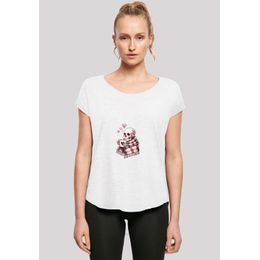 T-Shirt F4NT4STIC "Cozy Winter Skelett", Damen, Gr. S, wei&szlig;, Obermaterial: 100% Baumwolle, regular fit, Rundhals, ohne B&uuml;ndchen, Shirts T-Shirt, Premium Qualit&auml;t