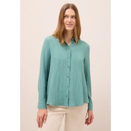 Hemdbluse Cecil, Damen, Gr. XL (44), gr&uuml;n (jewel gr&uuml;n), Stoff, 56% Viskose, 43% Polyester, 1% Elasthan, unifarben, normal normal, V-Ausschnitt, B&uuml;ndchen, Blusen Hemdbluse, aus stretchigem Viskosematerial