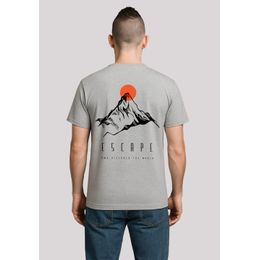 F4NT4STIC Herren T-Shirt "Escape Discover the World Mountain"grau melange, Gr. XXL, Obermaterial: 100% Baumwolle, Shirts, Premium Qualität, ESCAPE
