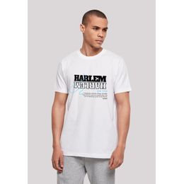 T-Shirt F4NT4STIC "Harlem TEE UNISEX", Herren, Gr. L, weiß, Obermaterial: 100% Baumwolle, regular fit, Rundhals, ohne Bündchen, Shirts, Print