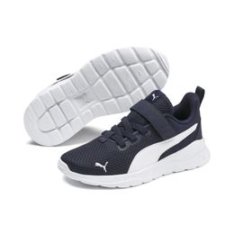 Sneaker Puma "Anzarun Lite Kids Sneaker Kinder", Kinder, Gr. 29, blau (peacoat weiß blau), Obermaterial: Textil, Synthetik; Futter: Textil; Innensohle: Textil; Laufsohle: Synthetik, Gummi, Schuhe