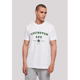 T-Shirt F4NT4STIC "Lexington Ave TEE UNISEX", Herren, Gr. S, weiß, Obermaterial: 100% Baumwolle, regular fit, Rundhals, ohne Bündchen, Shirts, Print