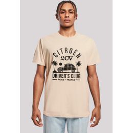 F4NT4STIC Herren T-Shirt "Citro&euml;n 2CV Driver's Club Black Beach"sand, Gr. S, Obermaterial: 100% Baumwolle, Shirts, Premium Qualit&auml;t