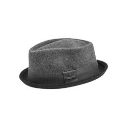 Filzhut Chillouts "Neal Hat", Herren, Gr. S/M, grau, Wolle, unifarben, Hüte, Herrenhut mit Stoffband