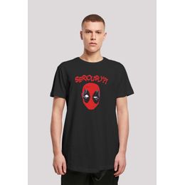 T-Shirt F4NT4STIC "Marvel Deadpool Seriously", Herren, Gr. M, schwarz, Obermaterial: 100% Baumwolle, regular fit, Rundhals, ohne Bündchen, Shirts, Print