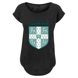 T-Shirt F4NT4STIC "University Of Cambridge Shield", Damen, Gr. L, schwarz, Obermaterial: 100% Baumwolle, regular fit, Rundhals, ohne B&uuml;ndchen, Shirts T-Shirt, Official Merch