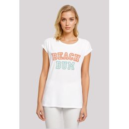 T-Shirt F4NT4STIC "Beach Bum", Damen, Gr. 4XL, weiß, Obermaterial: 100% Baumwolle, regular fit, Rundhals, ohne Bündchen, Shirts T-Shirt, Premium Qualität