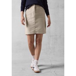 Cordrock Cecil, Damen, Gr. XXL (46), beige (light hazel beige), Cord, 98% Baumwolle, 2% Elasthan, unifarben, normal knielang, R&ouml;cke, aus Baumwolle mit Stretchanteil