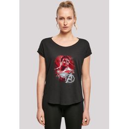 T-Shirt F4NT4STIC "Marvel Avengers Endgame Hulk Brushed", Damen, Gr. L, schwarz, Obermaterial: 100% Baumwolle, regular fit, Rundhals, ohne B&uuml;ndchen, Shirts T-Shirt, Damen,Premium Merch,Lang,Longshirt,Logo Print