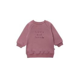 Sweatshirt Liliput "little and loved", M&auml;dchen, Gr. 86/92, rosa, 80% Baumwolle, 20% Polyester, bedruckt, normal, Rundhals, Sweatshirts Sweatshirt, aus weichem Material mit Baumwolle