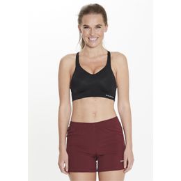 Sport-BH Endurance "Phoebe", Damen, Gr. 70, Cup D, schwarz (schwarz, schwarz), 74% Polyamid, 26% Elasthan, unifarben, BHs Sport-BH, in b&uuml;gellosem Design