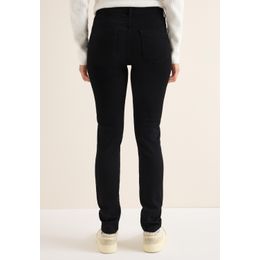 Slim-fit-Jeans Cecil, Damen, Gr. 32, L&auml;nge 28, schwarz, Jeans, 75% Baumwolle, 23% Polyester, 2% Elasthan, unifarben, normal, Jeans Slim-fit-Jeans, 5-Pocket-Style