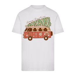 F4NT4STIC Herren T-Shirt "Groovy Weihnachten Camper Van"weiß, Gr. XS, Obermaterial: 100% Baumwolle, Shirts, Premium Qualität