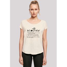 T-Shirt F4NT4STIC "Muttertag Superwoman Mama", Damen, Gr. L, wei&szlig; (sandwei&szlig;), Obermaterial: 100% Baumwolle, regular fit, Rundhals, ohne B&uuml;ndchen, Shirts T-Shirt, Premium Qualit&auml;t