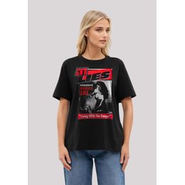 T-Shirt F4NT4STIC "Guns N' Roses Lies", Damen, Gr. S, schwarz (off schwarz), Obermaterial: 100% Baumwolle, oversize, Rundhals, ohne Bündchen, Shirts, Streetwear Fashion