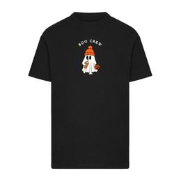 T-Shirt F4NT4STIC "Boo Crew Cool Geist Halloween", Herren, Gr. 4XL, schwarz, Obermaterial: 100% Baumwolle, regular fit, Rundhals, ohne Bündchen, Shirts, Premium Qualität