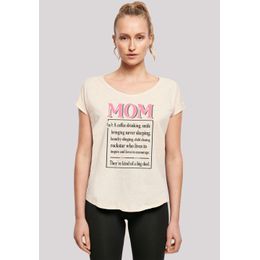T-Shirt F4NT4STIC "Muttertag Pink Unconditional Love Family", Damen, Gr. L, weiß (sandweiß), Obermaterial: 100% Baumwolle, regular fit, Rundhals, ohne Bündchen, Shirts T-Shirt, Premium Qualität