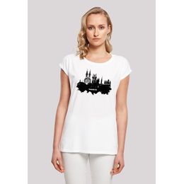 T-Shirt F4NT4STIC "Cities Collection - Munich skyline", Damen, Gr. 4XL, wei&szlig;, Obermaterial: 100% Baumwolle, regular fit, Rundhals, ohne B&uuml;ndchen, Shirts T-Shirt, Print