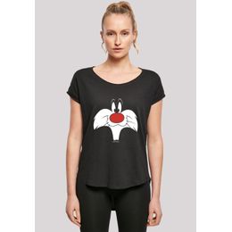T-Shirt F4NT4STIC "Looney Tunes Sylvester Big", Damen, Gr. L, schwarz, Obermaterial: 100% Baumwolle, regular fit, Rundhals, ohne B&uuml;ndchen, Shirts T-Shirt, Print