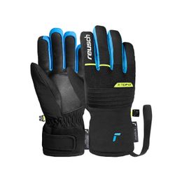 Skihandschuhe Reusch "Benji R-TEX XT Junior", Jungen, Gr. 4, dunkelgrau, schwarz, 92% Polyester, 6% Polyurethan, 2% Elasthan, unifarben, Handschuhe, mit wasserdichter, atmungsaktiver Funktion