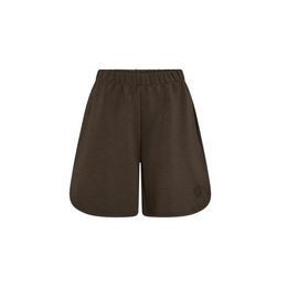 Shorts Levete Room "Levete Room Shorts LR-EZRA 10", Damen, Gr. S, Normalgr&ouml;&szlig;en, l894, coffee, Obermaterial: 50% Polyester, 45% Viskose, 5% Elasthan, Hosen Shorts