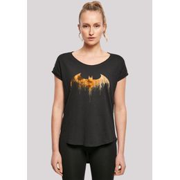 T-Shirt F4NT4STIC "DC Comics Batman Arkham Knight Halloween Moon Logo", Damen, Gr. XS, schwarz, Obermaterial: 100% Baumwolle, regular fit, Rundhals, ohne B&uuml;ndchen, Shirts T-Shirt, Print