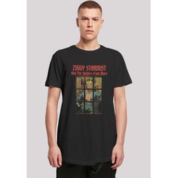 T-Shirt F4NT4STIC "David Bowie Ziggy Stardust Spider", Herren, Gr. M, schwarz, Obermaterial: 100% Baumwolle, regular fit, Rundhals, ohne B&uuml;ndchen, Shirts T-Shirt, Print